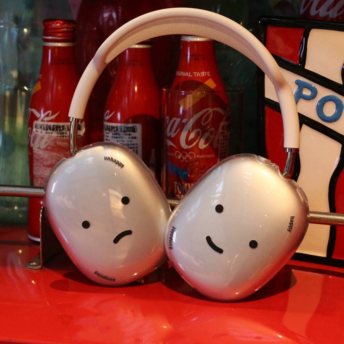 Cute Clear Happy Face & Sad Facial Expression Design Protective Shockp ...